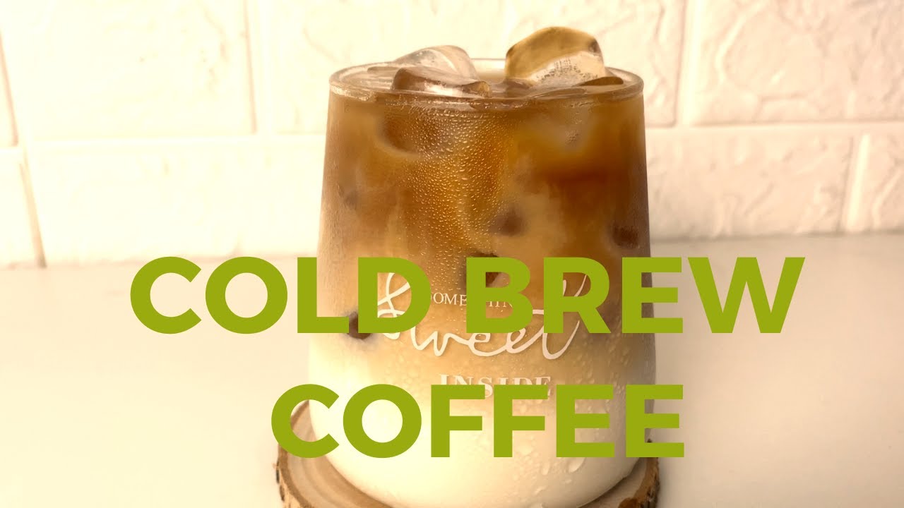 Easy cold brew coffee at home | Cold brew latte | Iced coffee recipe ...