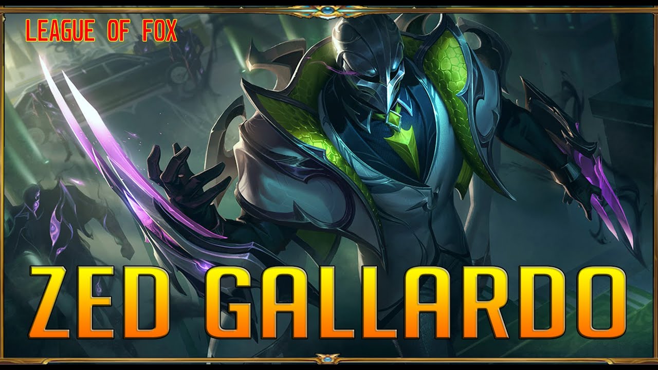 Nuevo Skin - Zed Gallardo 1820RP Parche 11.24 (In-Game) - YouTube