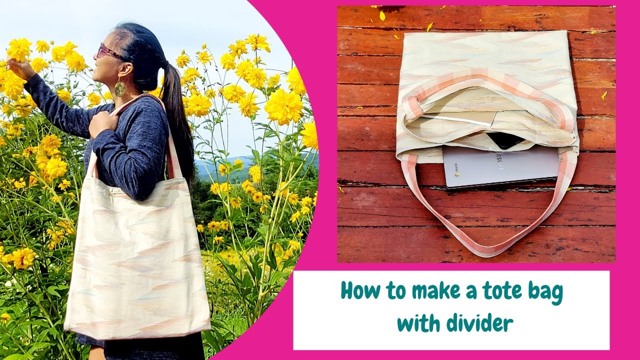 DIY Tote Bag Using Upholstery Fabric/Sew a Tote Bag with only one ...