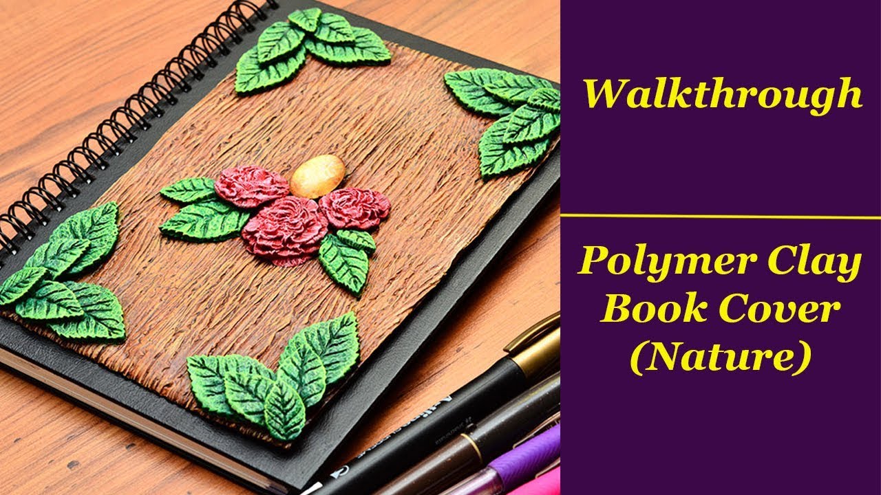 Polymer Clay Book Cover - YouTube