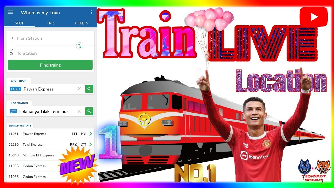 Live Train Status kaise dekhe | How to check Current Location of Train ...