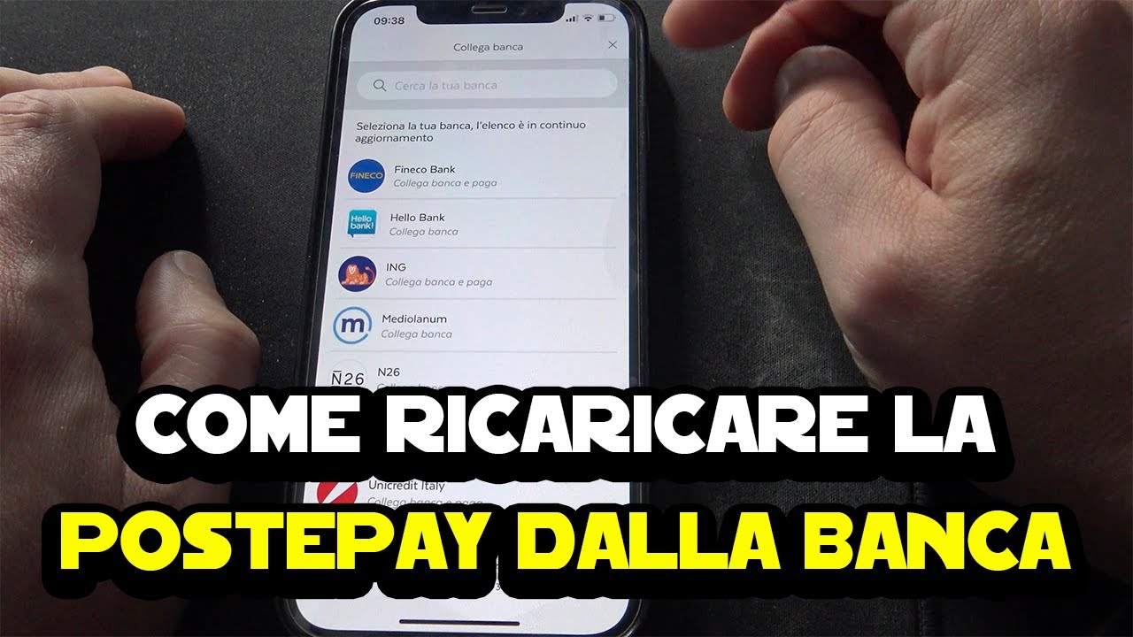 Come ricaricare la Postepay dalla banca non Bancoposta - YouTube