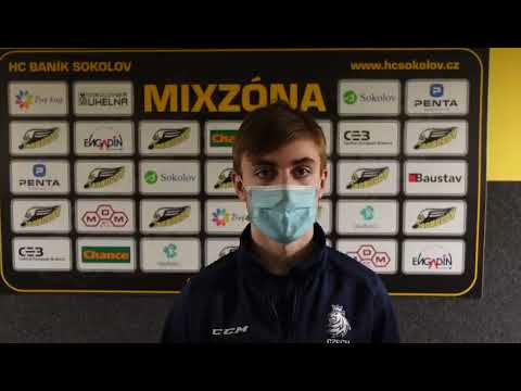 Útočník Dominik Rymon po utkání s Duklou Jihlava - YouTube