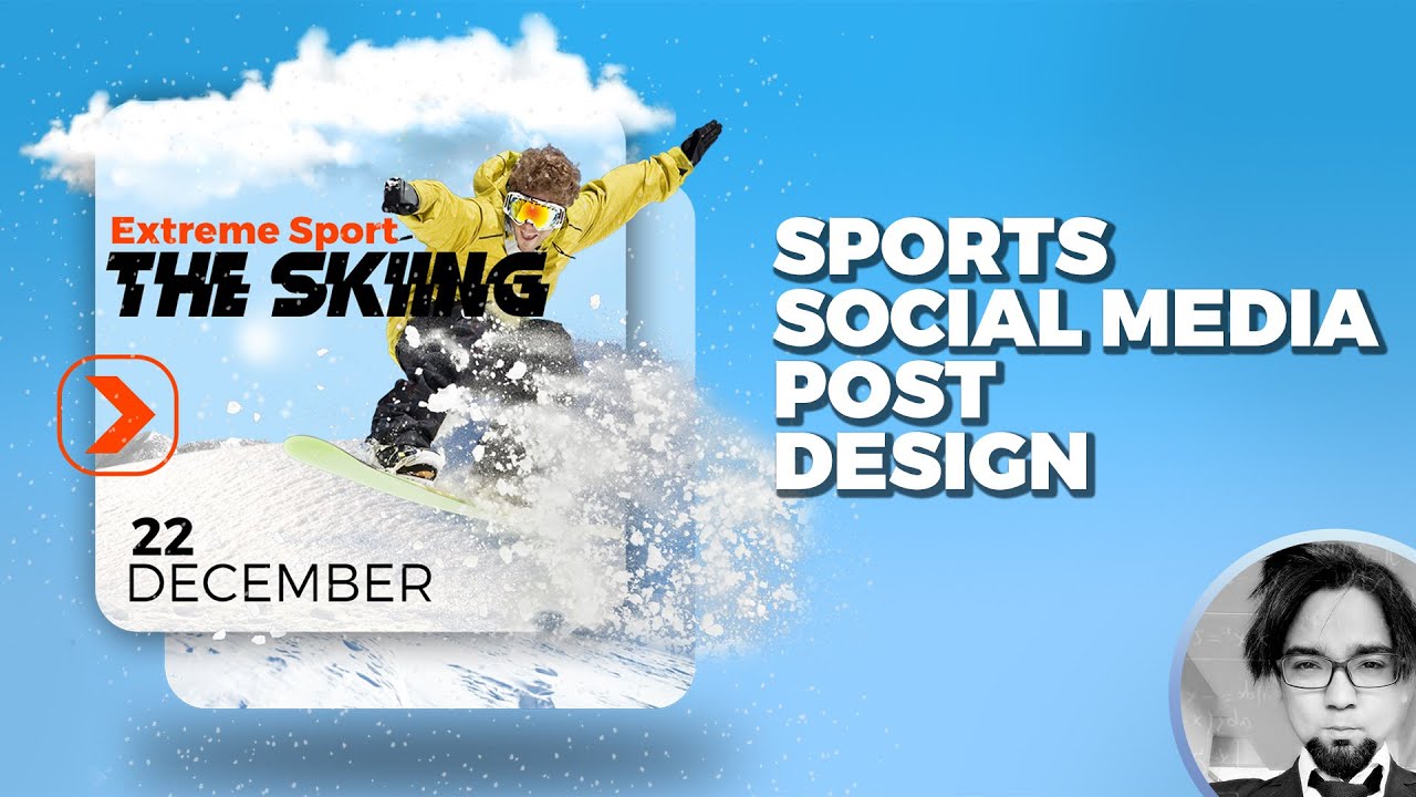Sports banner design | Sport post design in Photshop Tutorial - YouTube