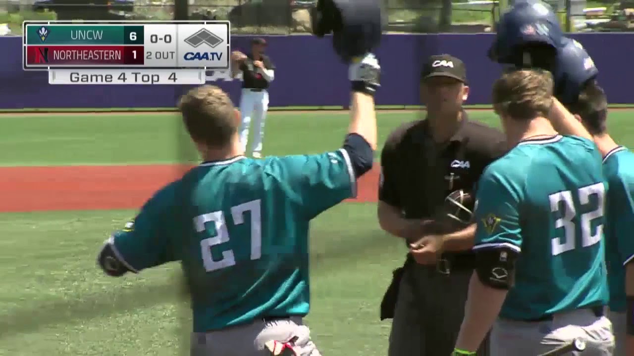 UNCW Baseball Highlights - CAA Tournament GM2 Northeastern - (May 24 ...