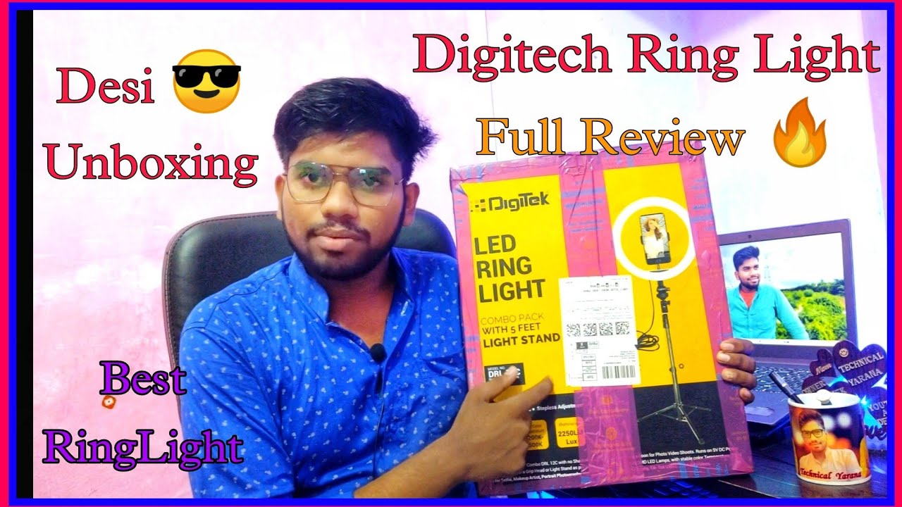 Digitech Led Ring Light With Remote Control Unboxing And Review | Best ...
