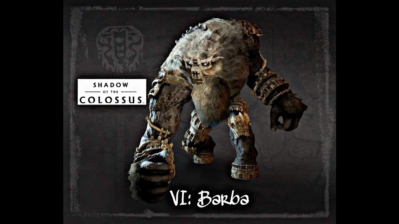 SHADOW OF THE COLOSSUS - PS4 (HARD) WALKTHROUGH PART 6: BARBA THE SIXTH ...