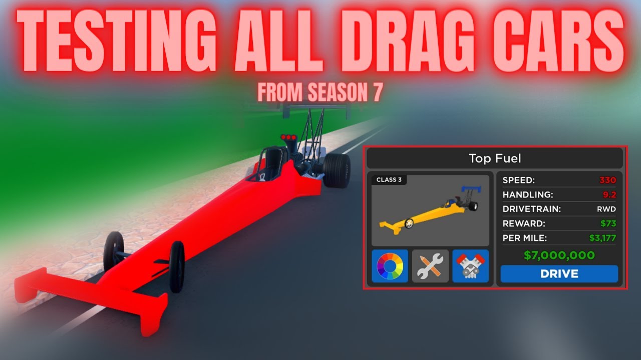 TESTING ALL Season 7 Drag Vehicles On The DRAG RACE! (Which One Is The ...
