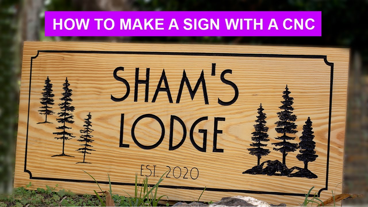 How to make a sign on your cnc - YouTube
