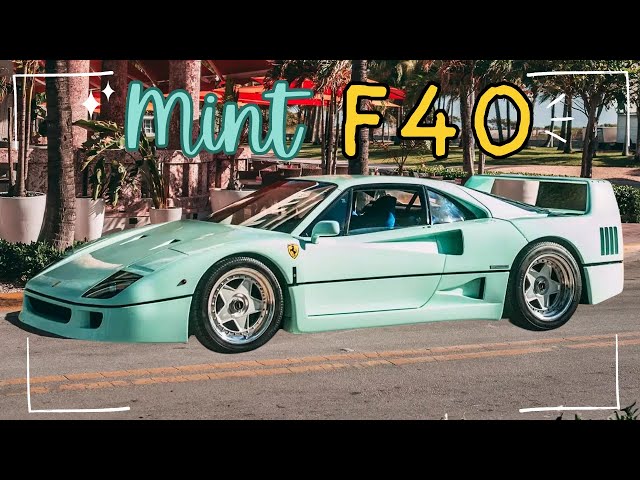 Green Ferrari F40