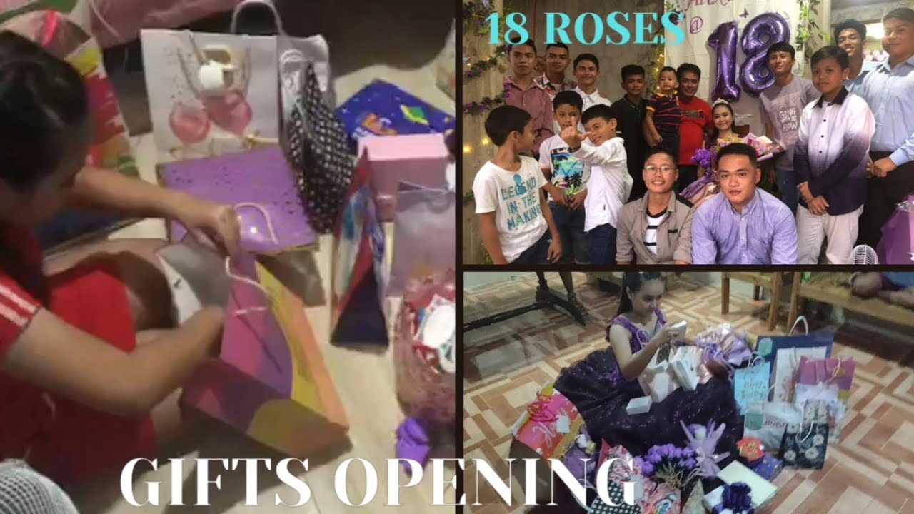 18 ROSES | Opening of GIFTS #18roses #debut #birthdaycelebration # ...