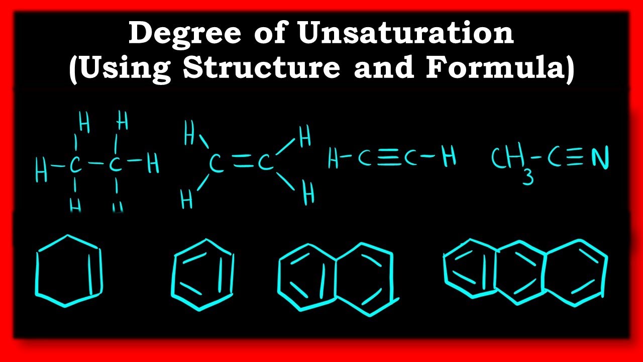 Degree of Unsaturation, Double bond equivalent, Index of Hydrogen ...