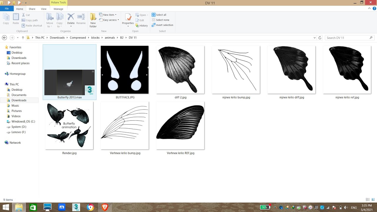 How to show 3ds Max thumbnails اظهار ايقونة الماكس 2022 - YouTube