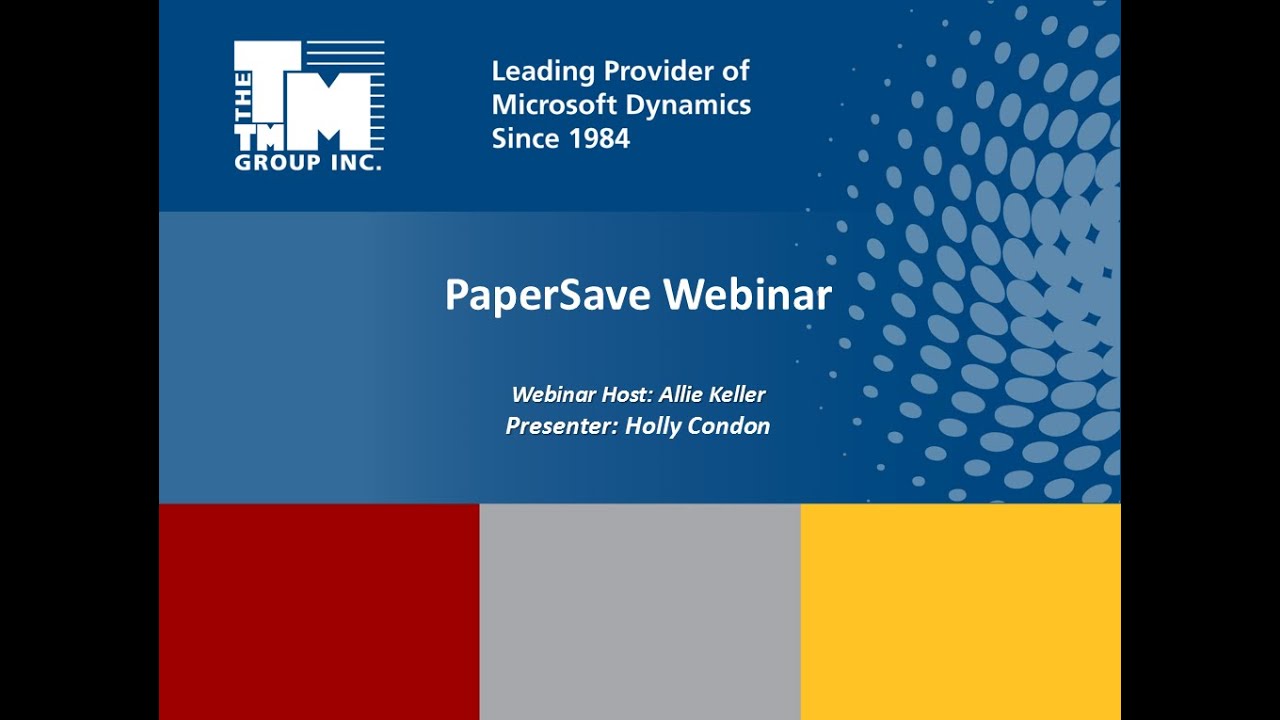 PaperSave Webinar 9/22/2015 - YouTube