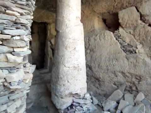Tour in the ancient Roman shrine at the emerald mines of Wadi Sikait, Eastern Desert, Egypt ...