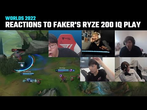 [Compilation] Casters & Streamers reactions to Faker' Ryze 200 IQ play | Worlds 2022 | T1 vs JDG