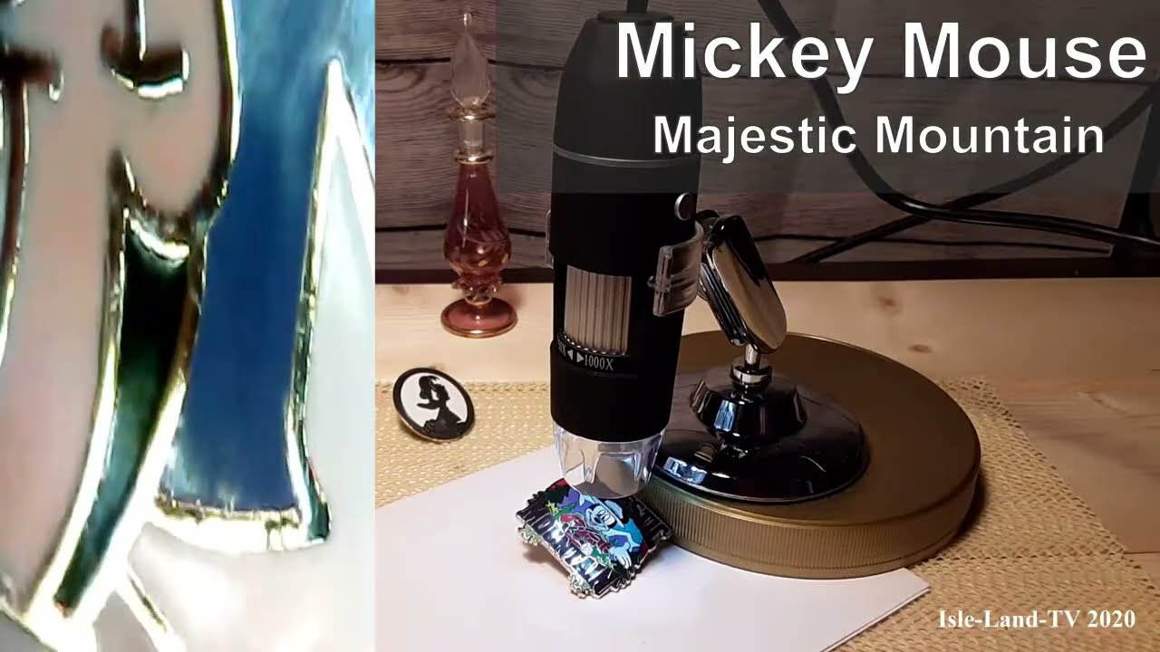 Digital Microscope - Mickey Mouse - Majestic Mountain Disney Pin - YouTube
