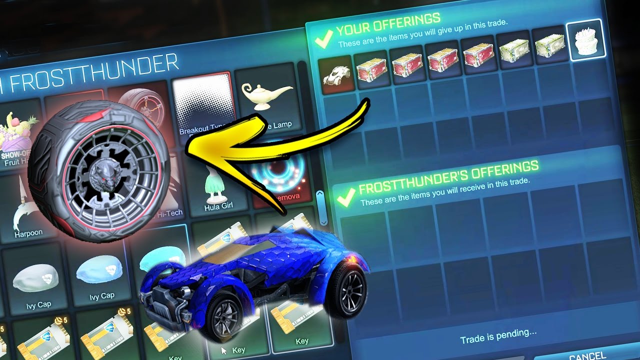 Giving A Fan Free Items In Rocket League - YouTube