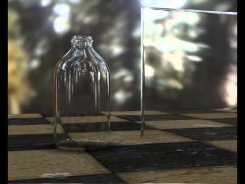 Realtime glass rendering - YouTube