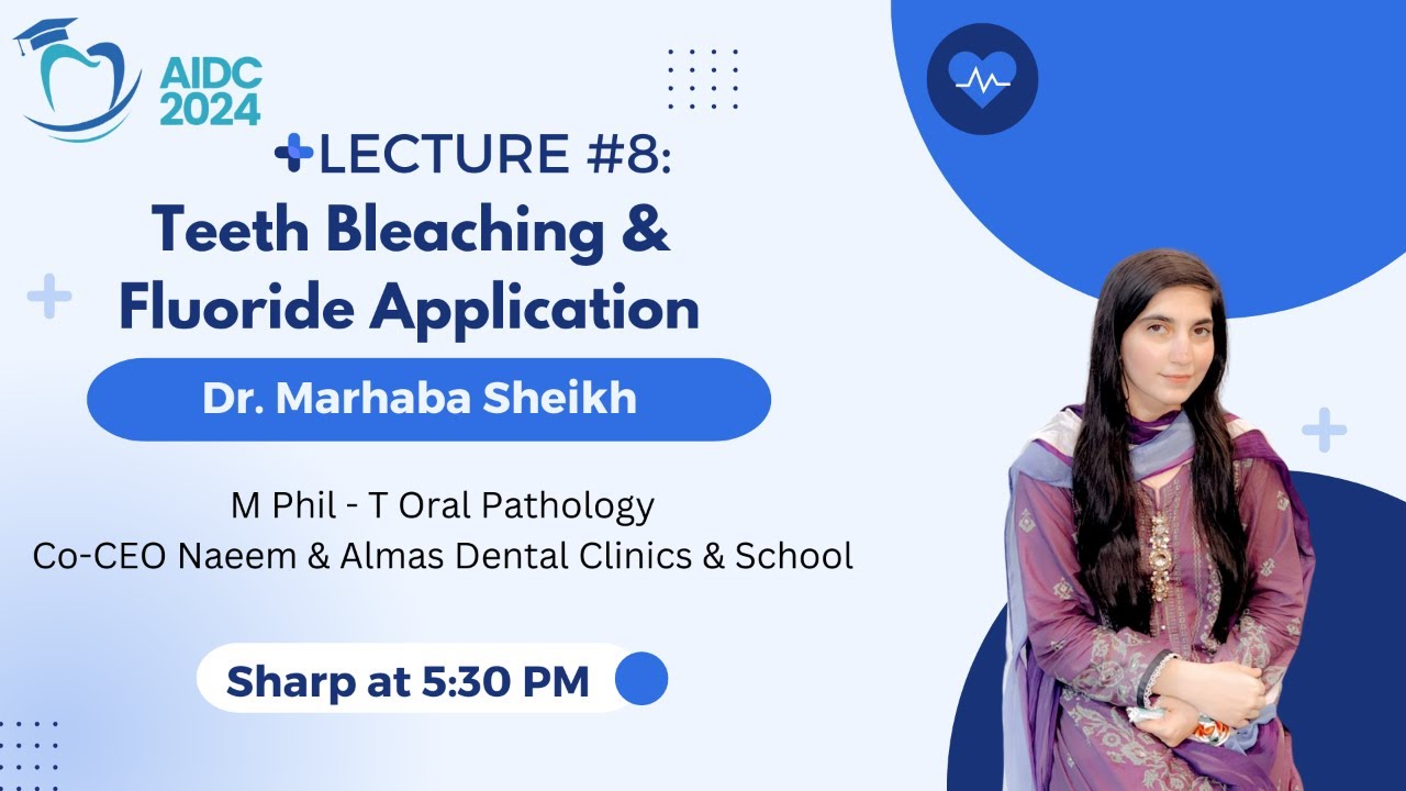 Teeth Bleaching & Fluoride Application By Dr. Marhaba Sheikh - YouTube