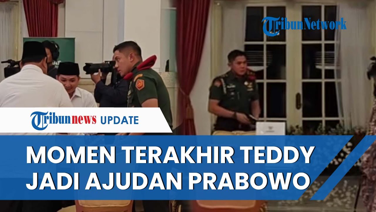 Totalitas! Momen Terakhir Mayor Teddy Dampingi Prabowo Bayar Zakat ...