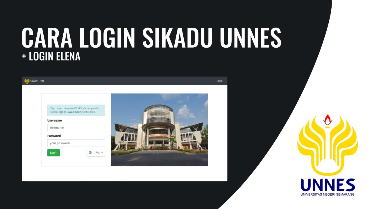 Cara Login di Sikadu Universitas Negeri Semarang (UNNES) dan Cara ...