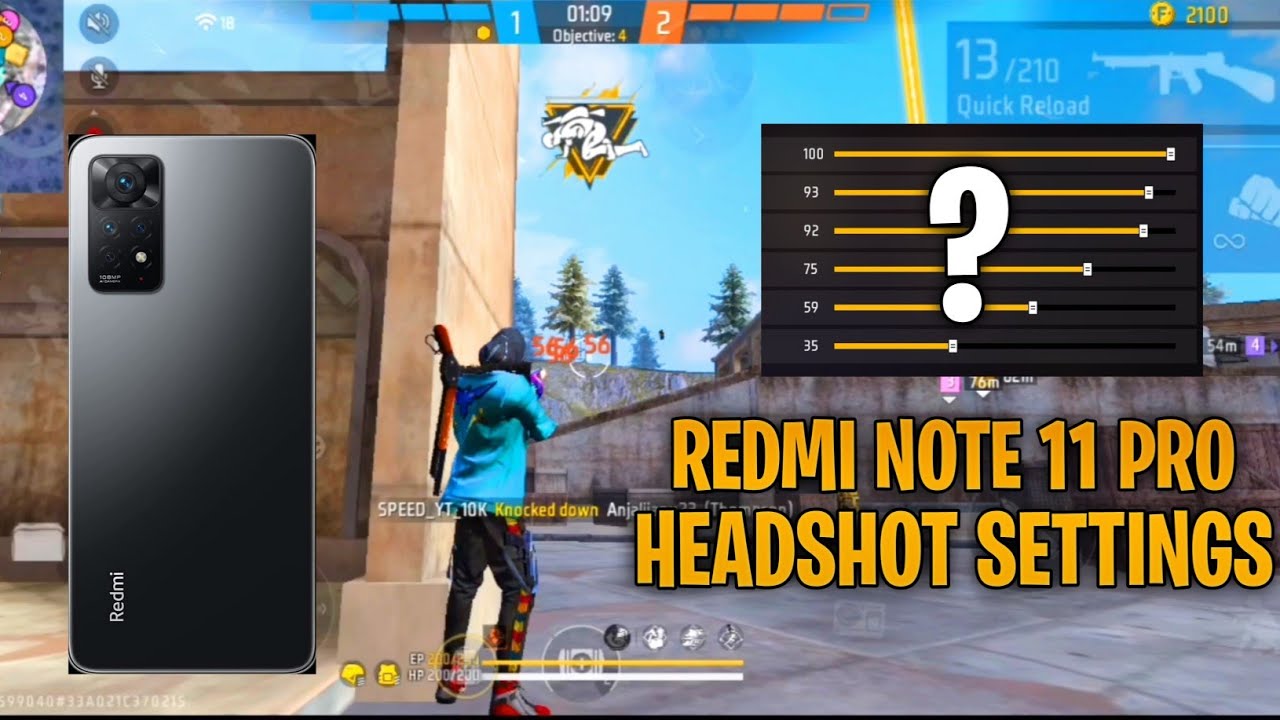 Redmi Note 11 Pro Free fire Settings + Sensitivity + Hud + Dpi ⚙️ Redmi ...