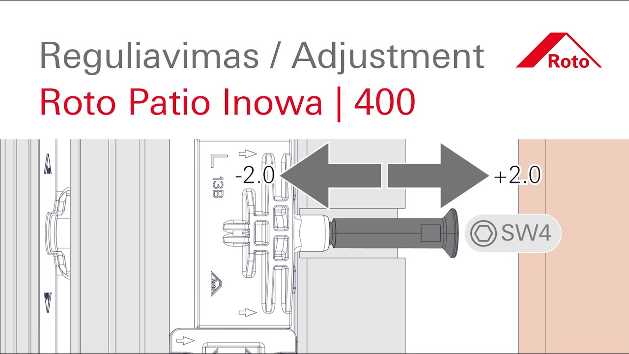 Roto Patio Inowa I 400: Reguliavimas / Adjustment - YouTube