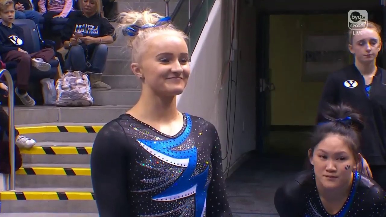 Rebekah Bean (BYU) - Vault (9.800) - 2019 vs USU - YouTube