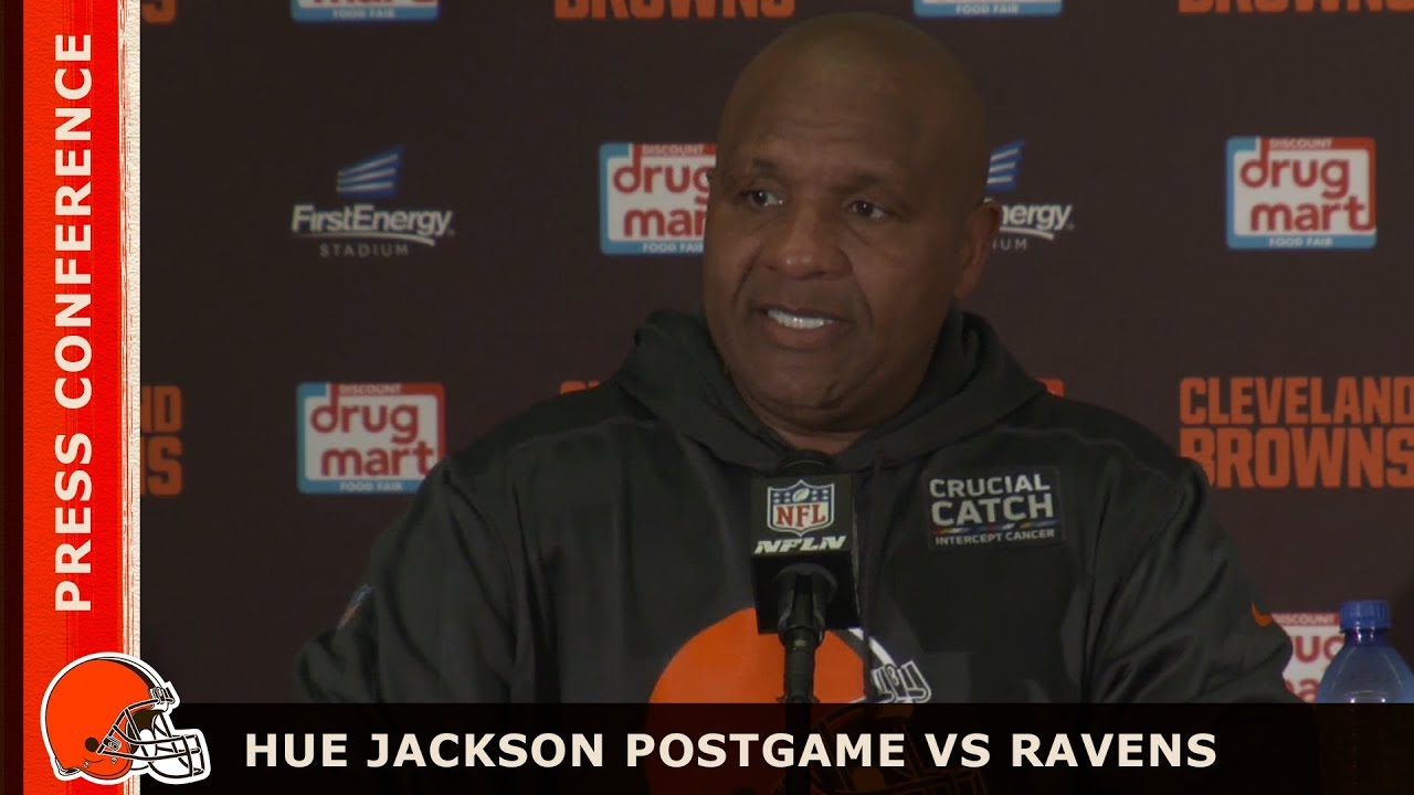 Hue Jackson Postgame Press Conference vs Ravens - YouTube