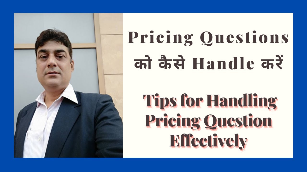 How do you respond to a customer asking for price? - YouTube