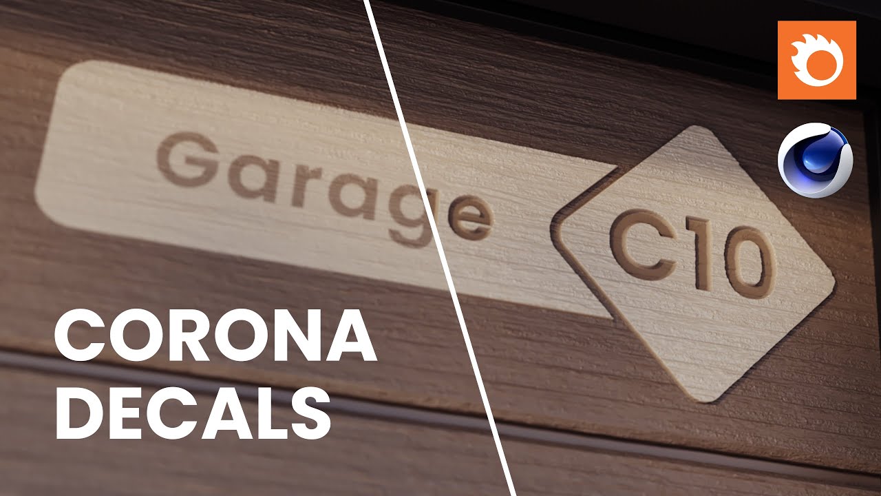 Affect only particular channels with a Corona Decal in Cinema 4D - YouTube