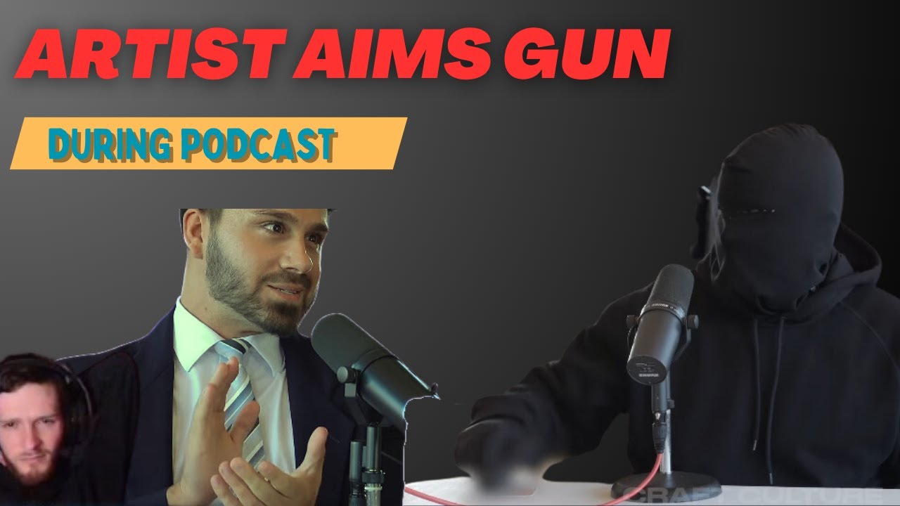 Rapper pulls gun on podcast | REACTION - YouTube