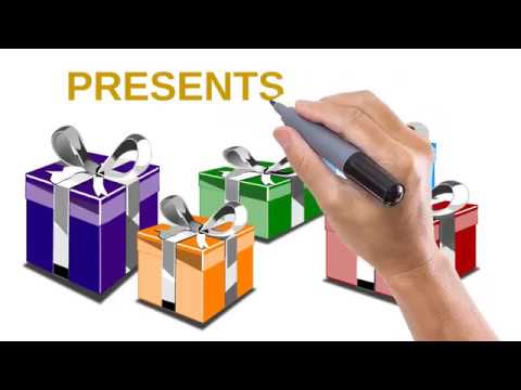How To Draw A Present - YouTube
