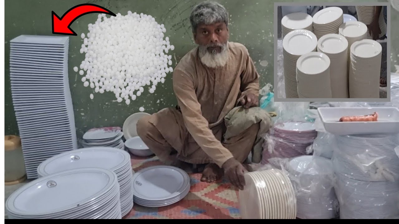 How to make Thermoset Plastic plates and Serving Dishes in Factory ...