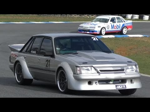 4 x V8 Holden Commodores regularity Baskerville Historics 2021 VH VK VL ...
