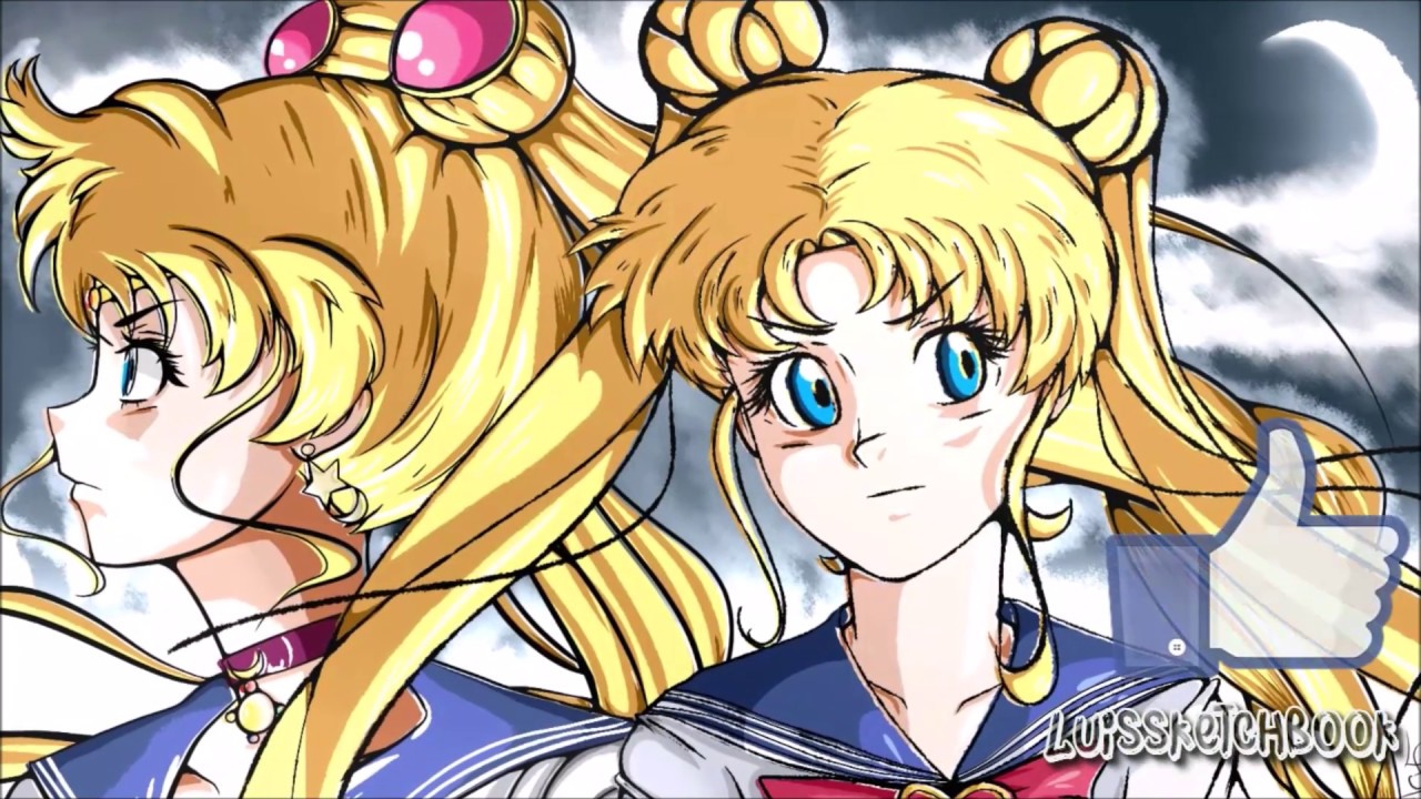 sailor moon (speed painting) 🌘🌙 - YouTube