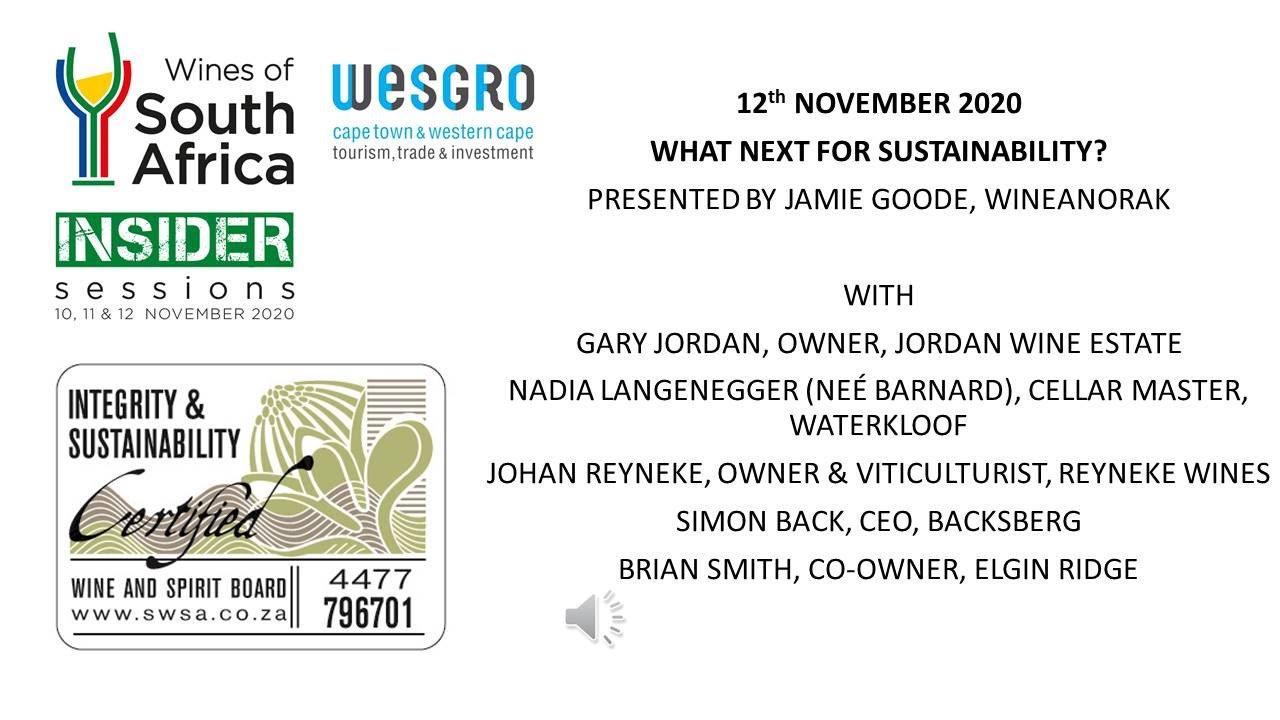 WoSA Insider Session 3: What's next for sustainability? - YouTube
