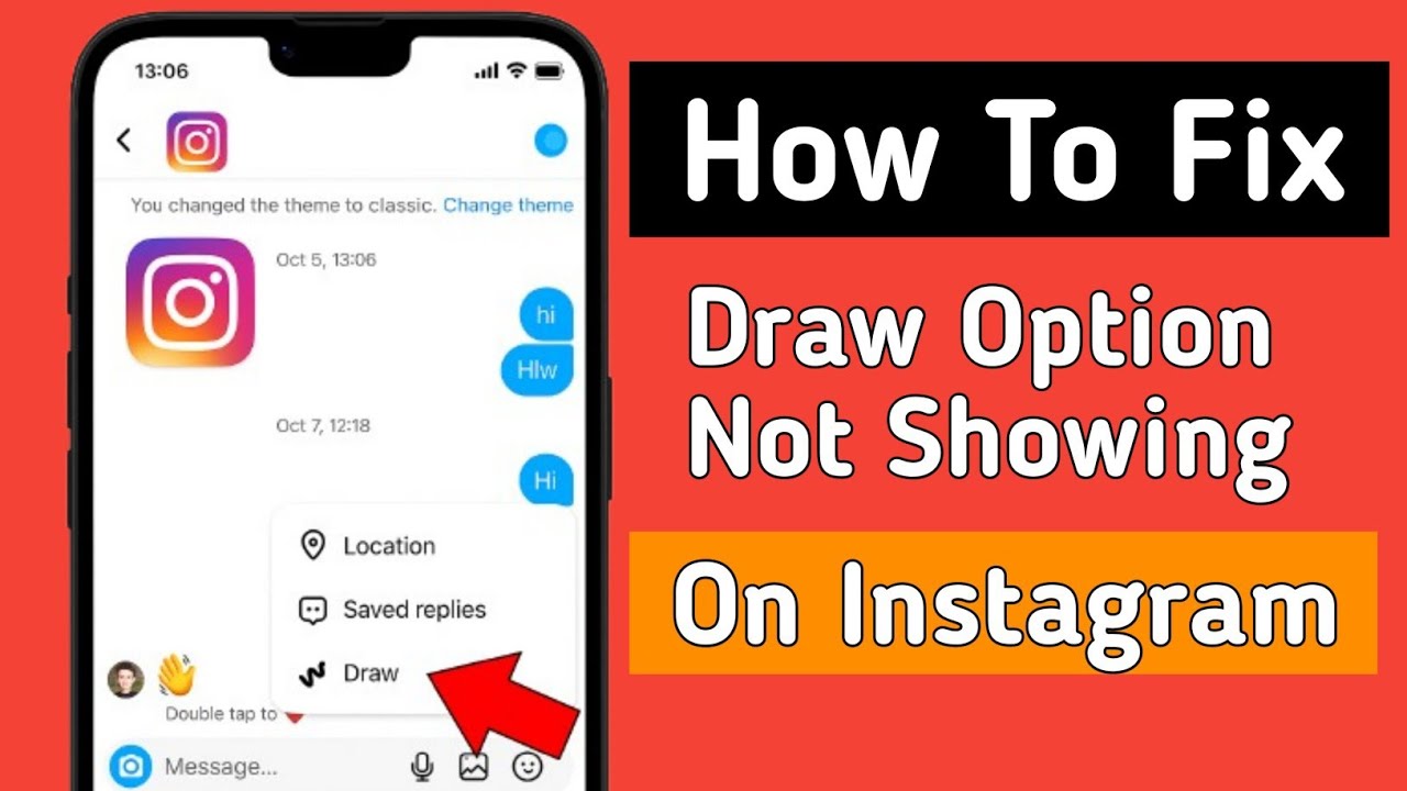 Instagram Draw Option Not Showing Fix | Working Method - YouTube