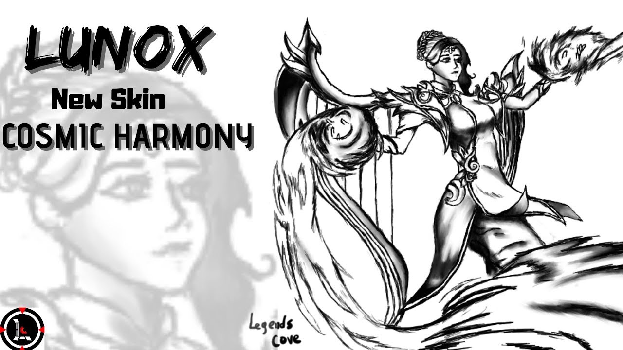LUNOX New Skin - Cosmic Harmony | Speed drawing #MLBBnewskin | Cara ...