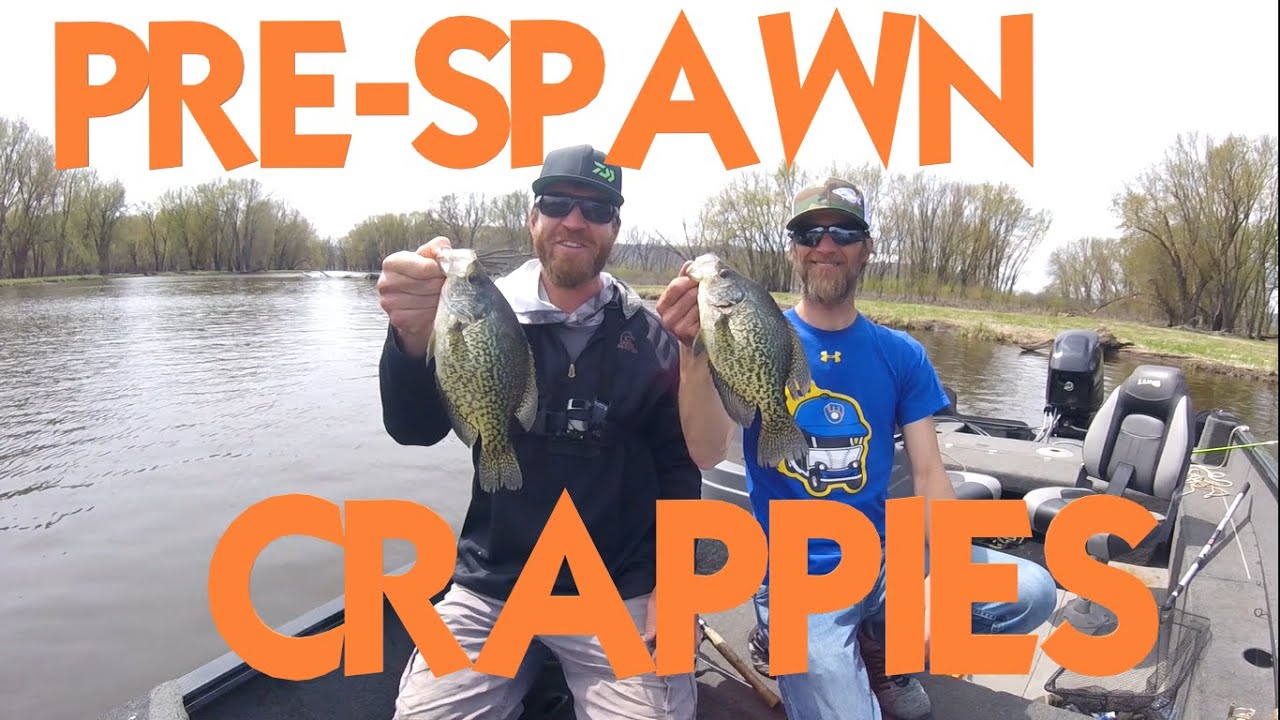 Pre-spawn Crappies Part 2 - Fishing shallow water for springtime crappies on the Mississippi ...