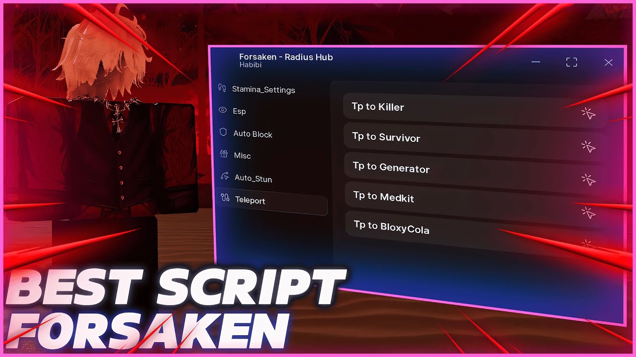 Roblox Forsaken Scripts: Auto Generator, God Mode, AI Play, Stun ...