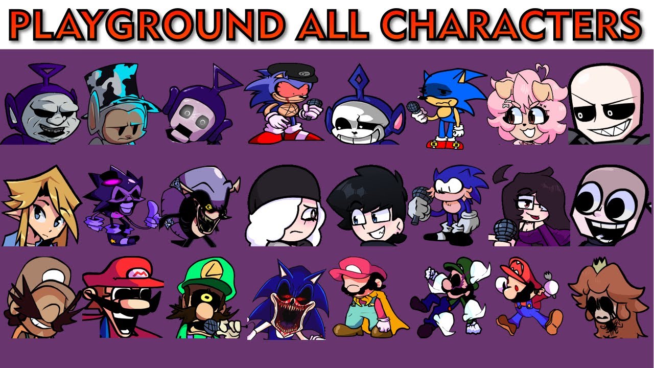 FNF Character Test | Gameplay VS My Playground | ALL Characters Test ...