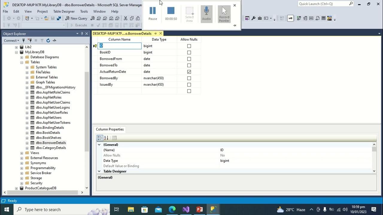 Make Changes To Borrowers Table - YouTube