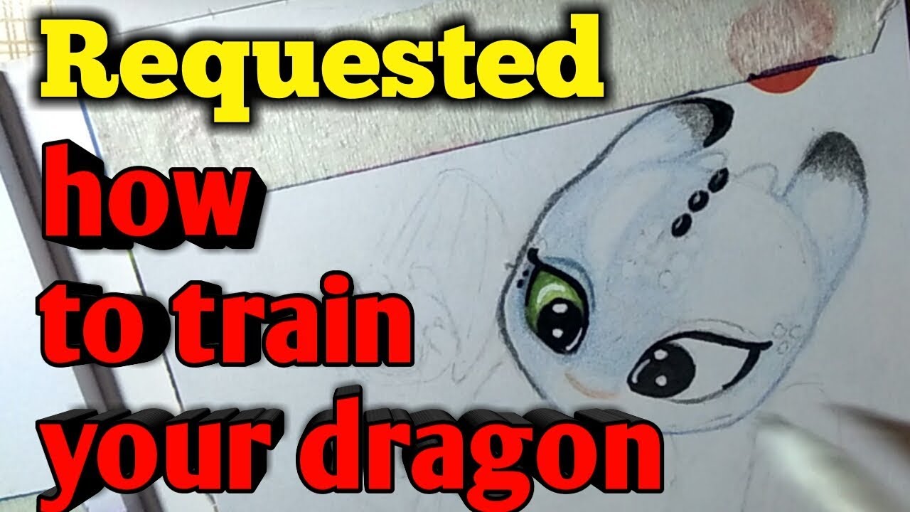 How to draw TOOTHLESS baby from how to train your dragon - YouTube