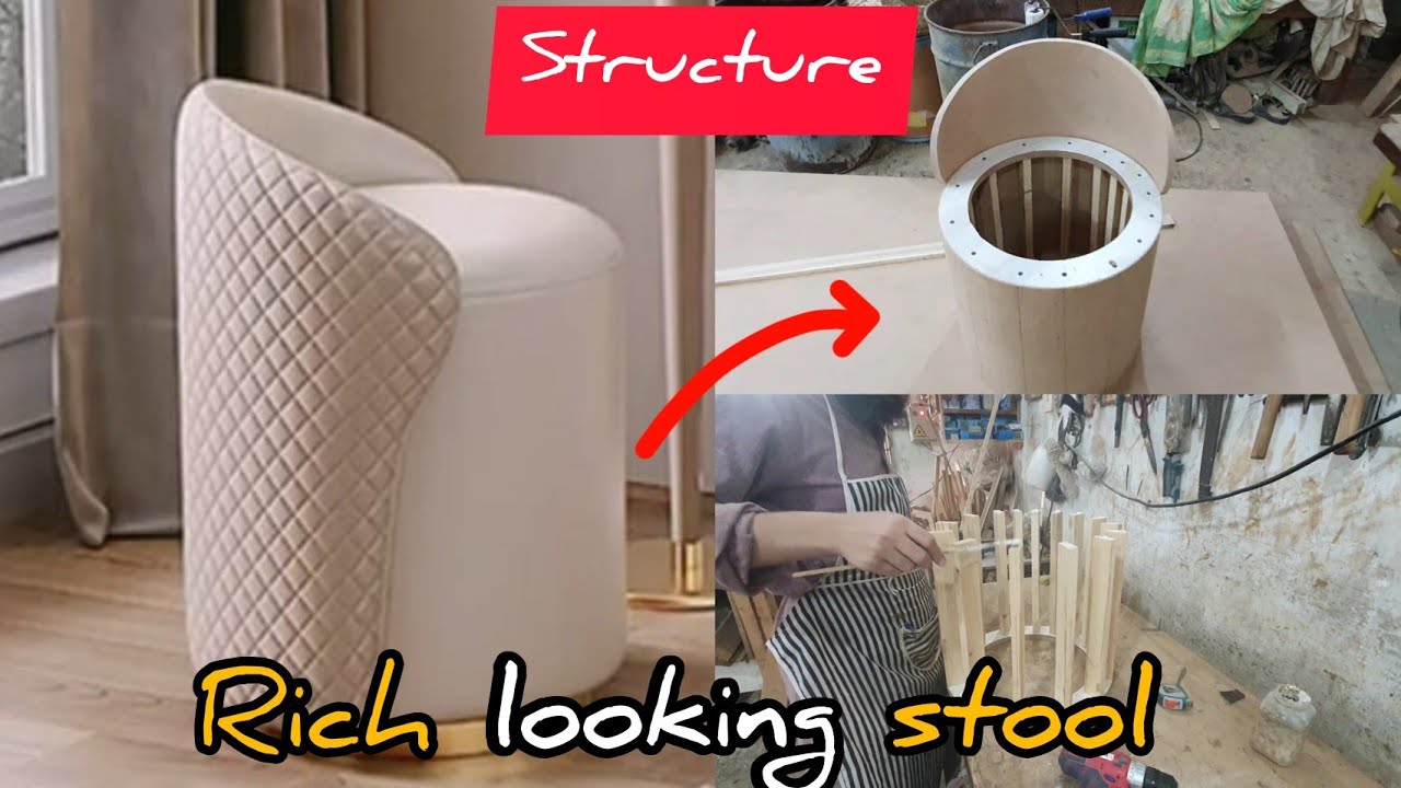 How to make a RICH looking stool | storage structure - YouTube
