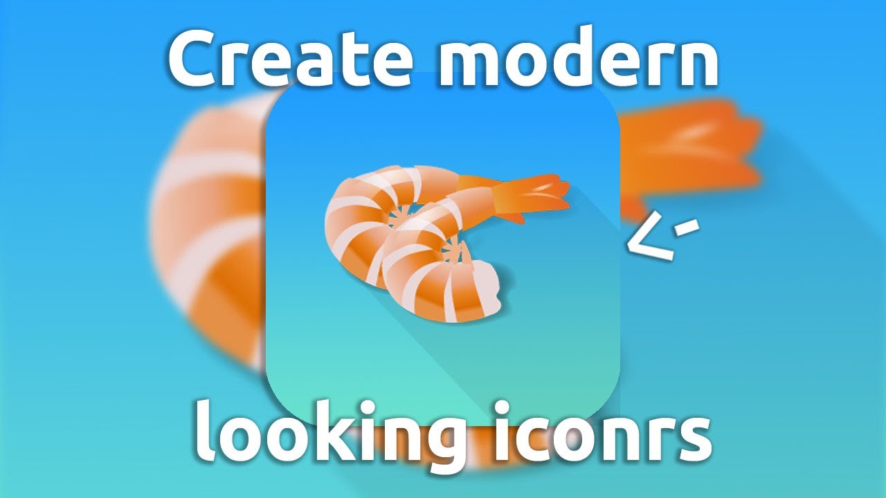 How to create modern looking icons - YouTube