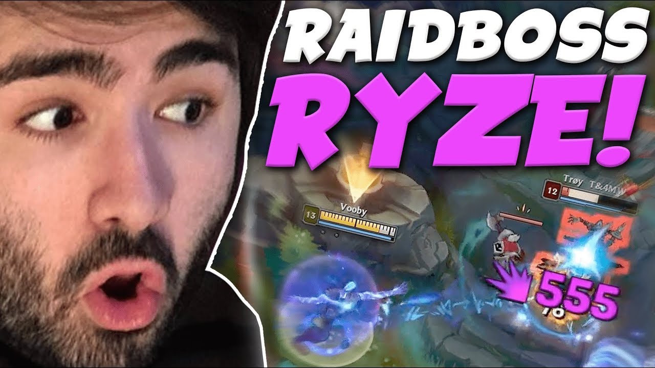Voyboy | 1000+ AP INFINITE SHIELD COMBO RAID BOSS RYZE! - YouTube