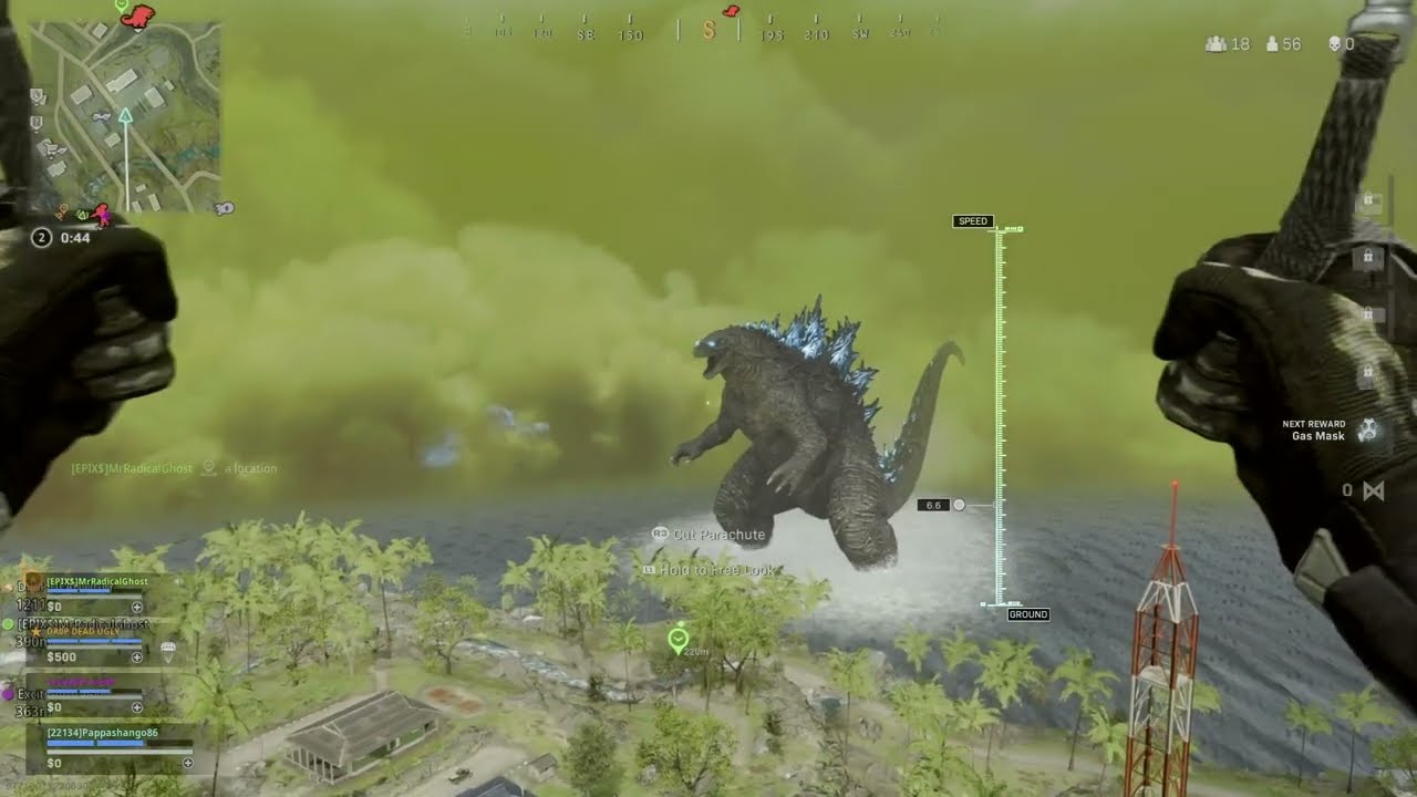 **Godzilla Vs Kong** Godzilla running scared - YouTube