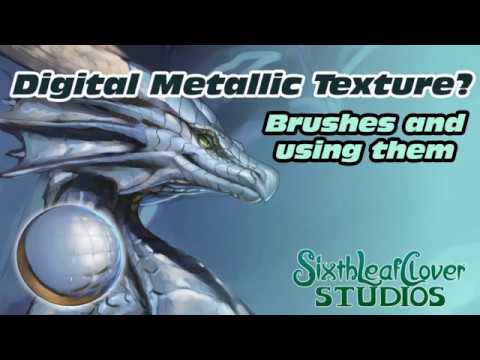 【Metallic Textures in Digital】 Corel Painter - Tools you need - YouTube